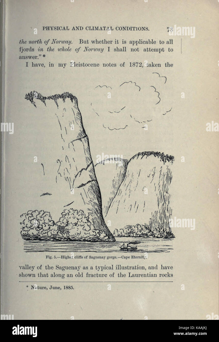The Canadian ice age (Page 73) BHL22030440 Stock Photo - Alamy