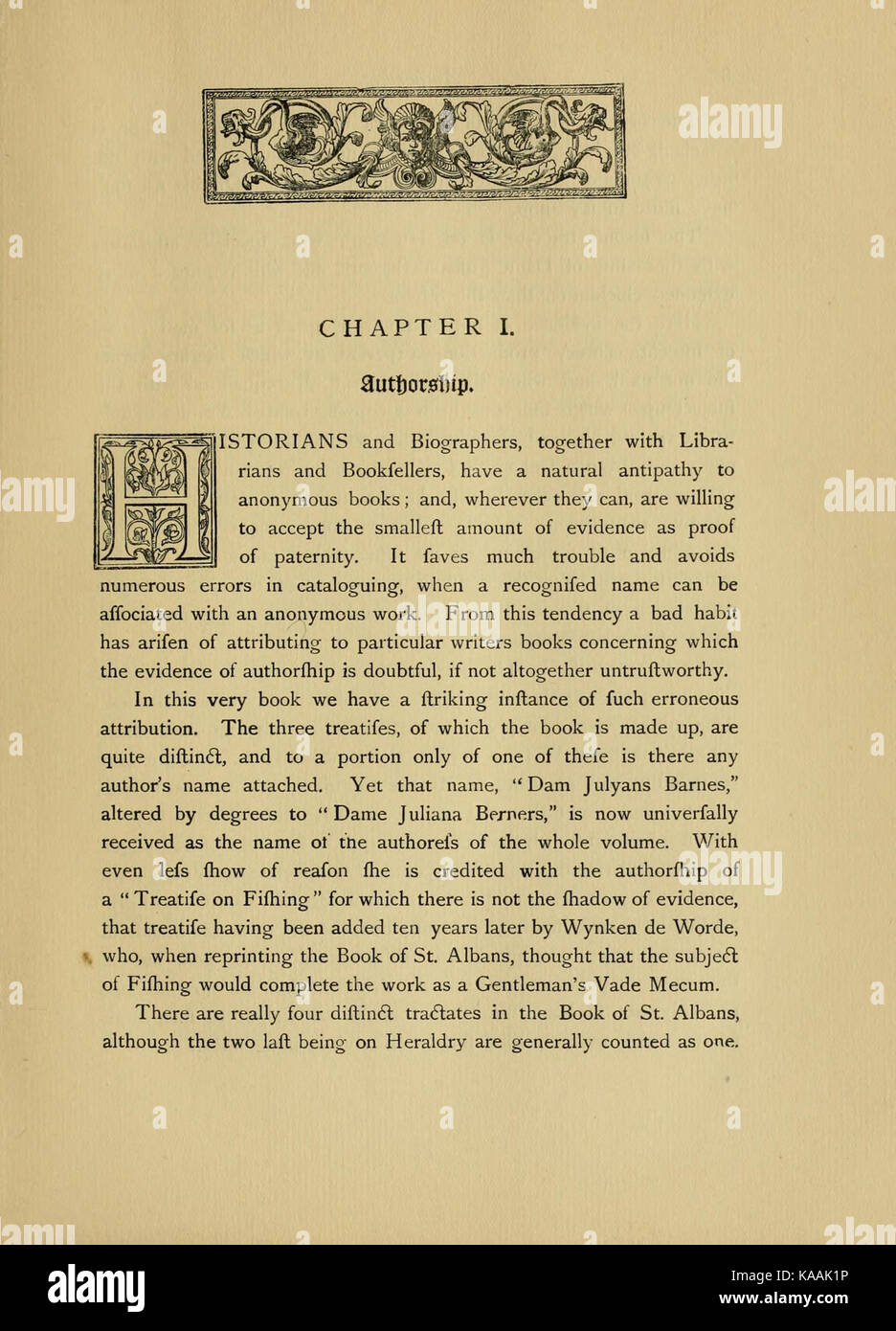 The boke of Saint Albans (Page 7) BHL19176841 Stock Photo - Alamy