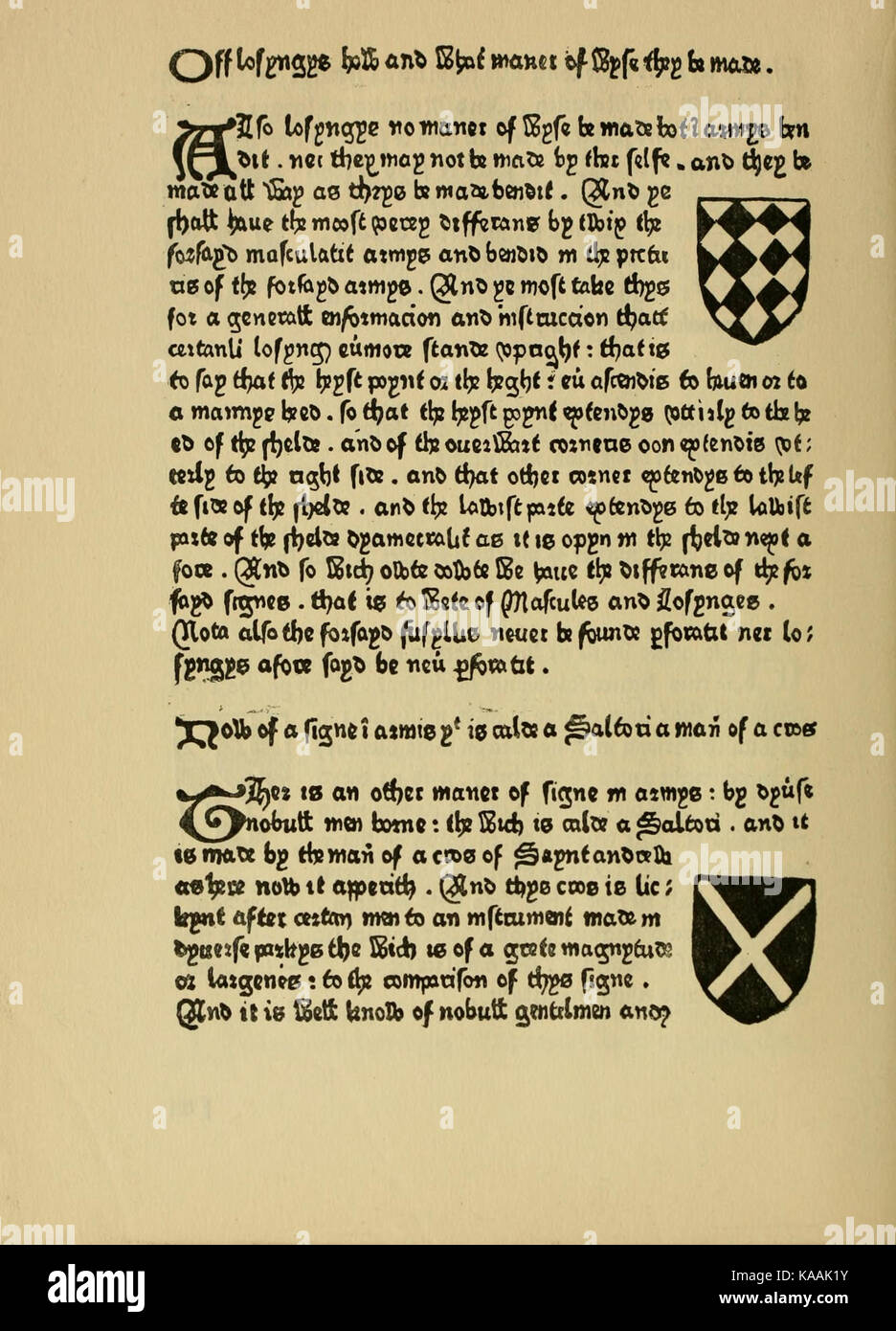 The boke of Saint Albans (Page 200) BHL19177003 Stock Photo - Alamy