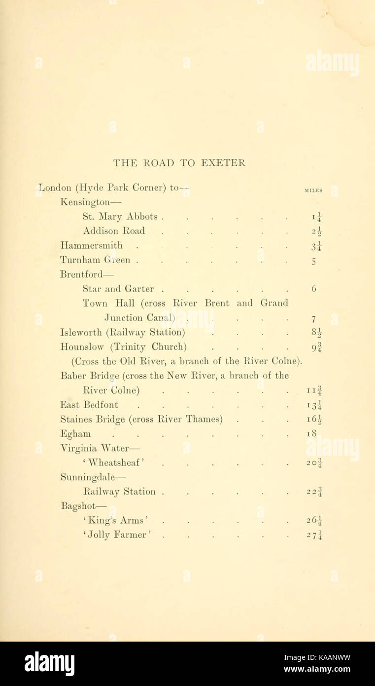 Exeter road map hi-res stock photography and images - Alamy