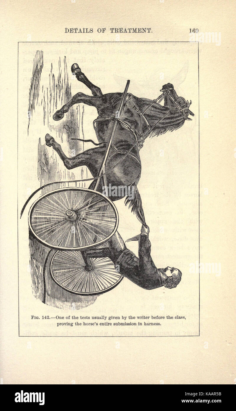 This page from 'The Art of Taming and Educating the Horse' offers ...