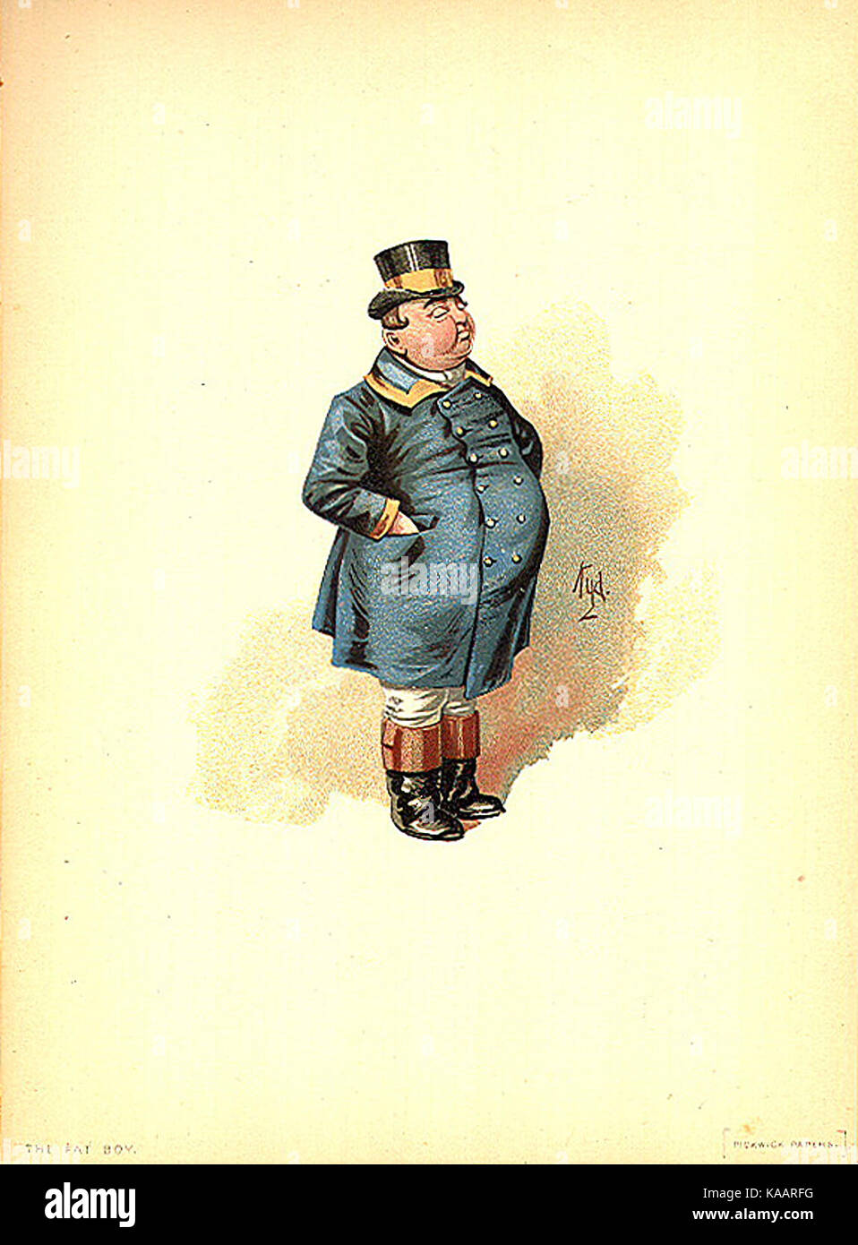 The fat boy from the pickwick papers hi-res stock photography and ...