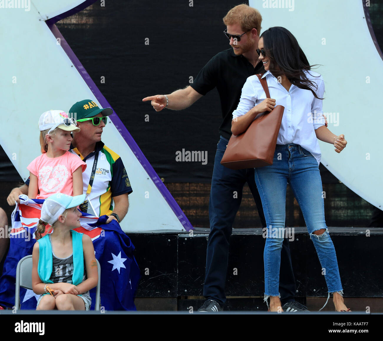 Prince Harry and Meghan Markle at the 2017 Invictus Games in Toronto ...