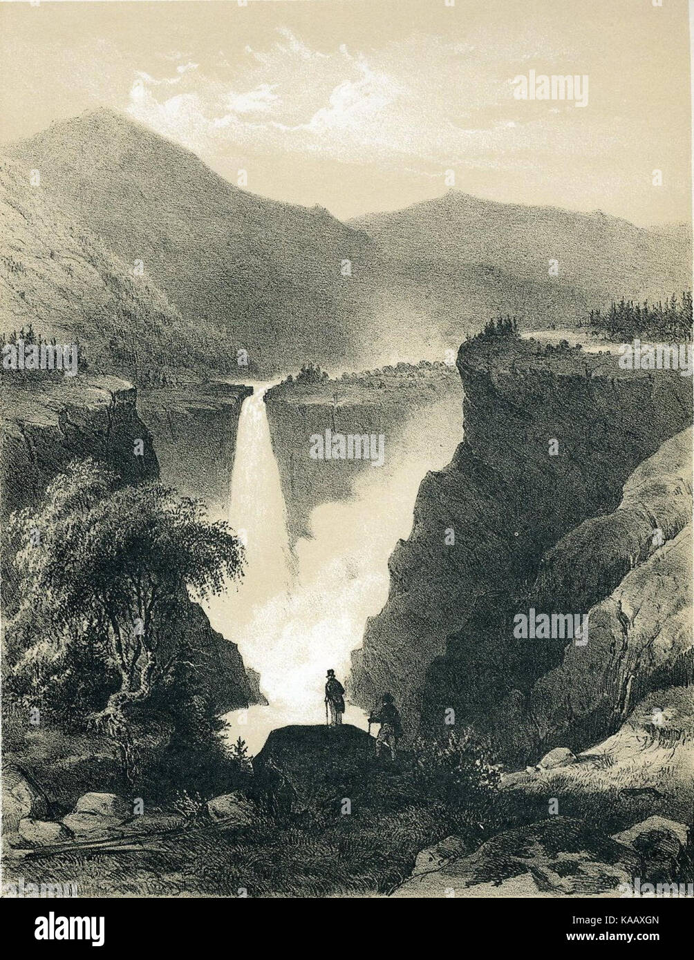 This Norwegian title translates to 'Rjukan Falls in Telemark ...