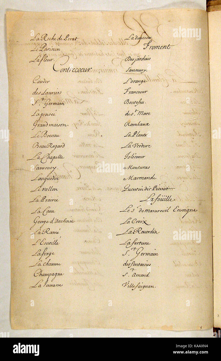 Rolle des Soldats du Regiment de Carignan Salieres qui se sont faits ...