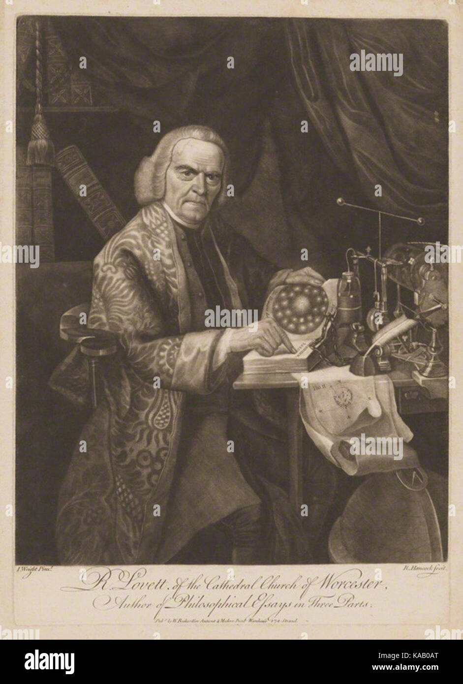 Richard Lovett's portrait by Robert Hancock, published by William ...