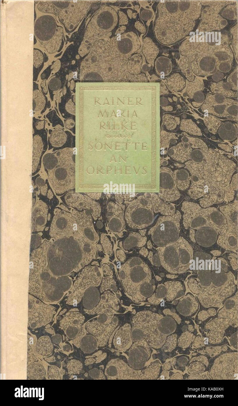 Sonette an Orpheus (cover Stock Photo - Alamy