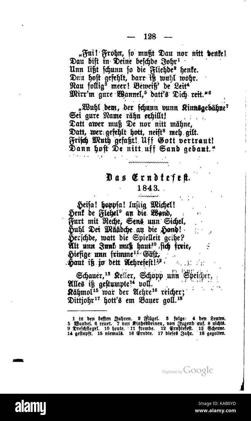 Traditional german poems hi-res stock photography and images - Alamy