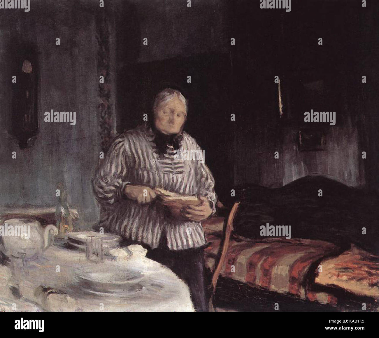 Slicing the bread, 1918 Stock Photo - Alamy