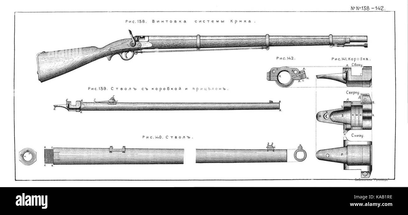 RussianFirearmsXIX 138 142 Krnka Stock Photo - Alamy