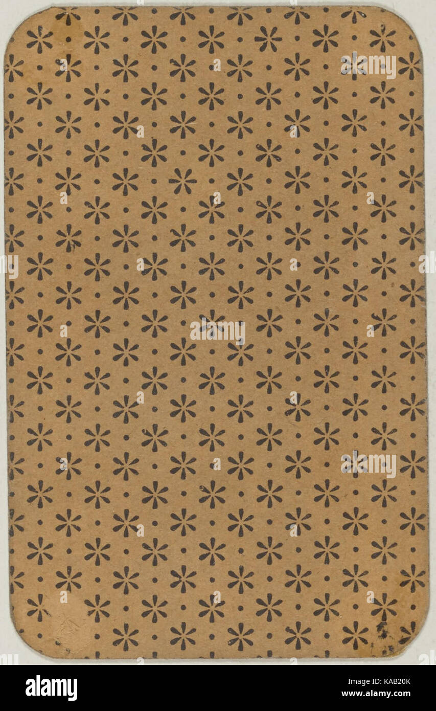 Swiss card deck 1850 Back side Stock Photo - Alamy