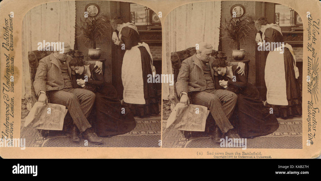 Sad News from the Battlefield Stock Photo - Alamy