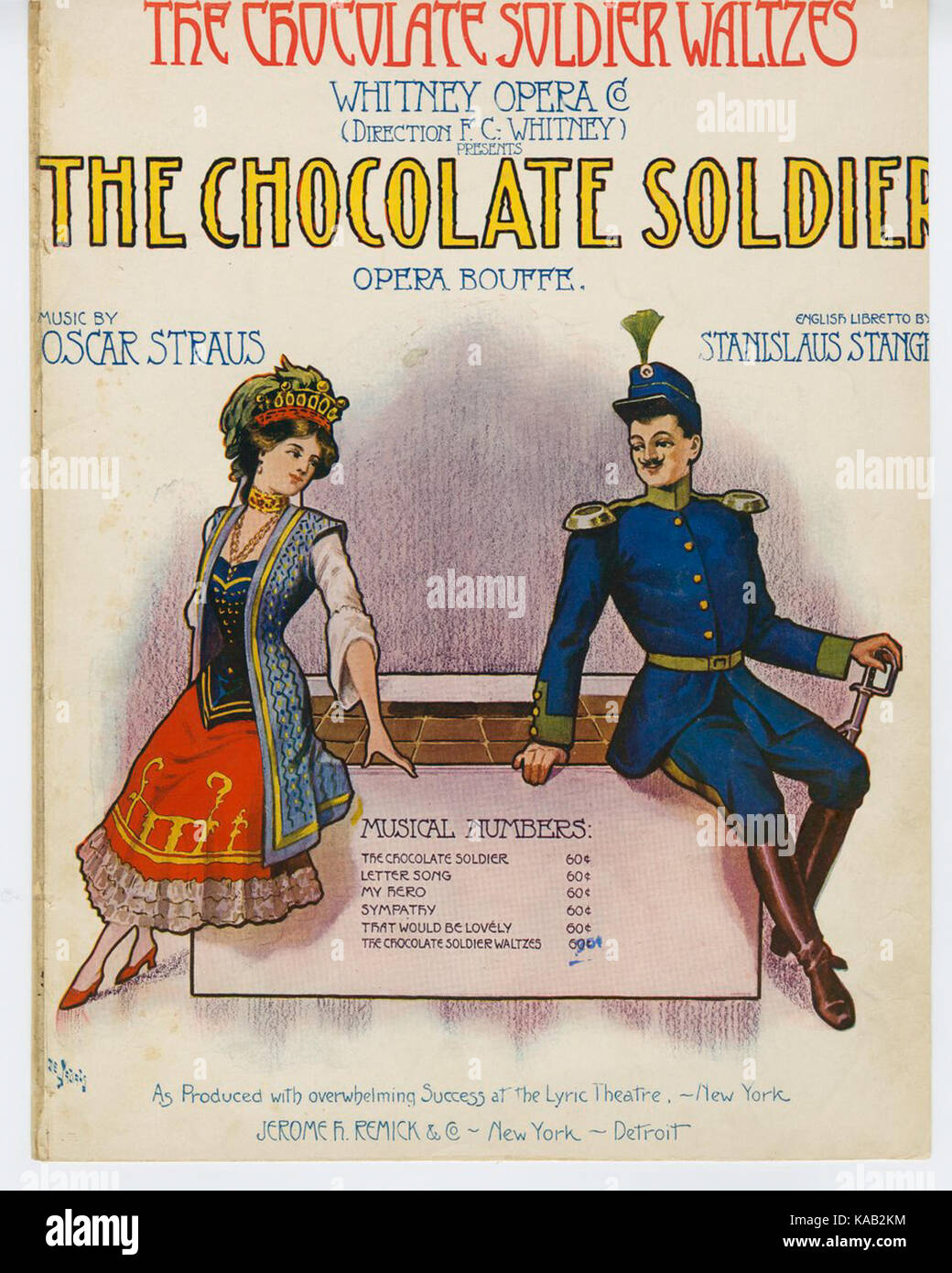 The Chocolate Soldier 1909 Stock Photo - Alamy