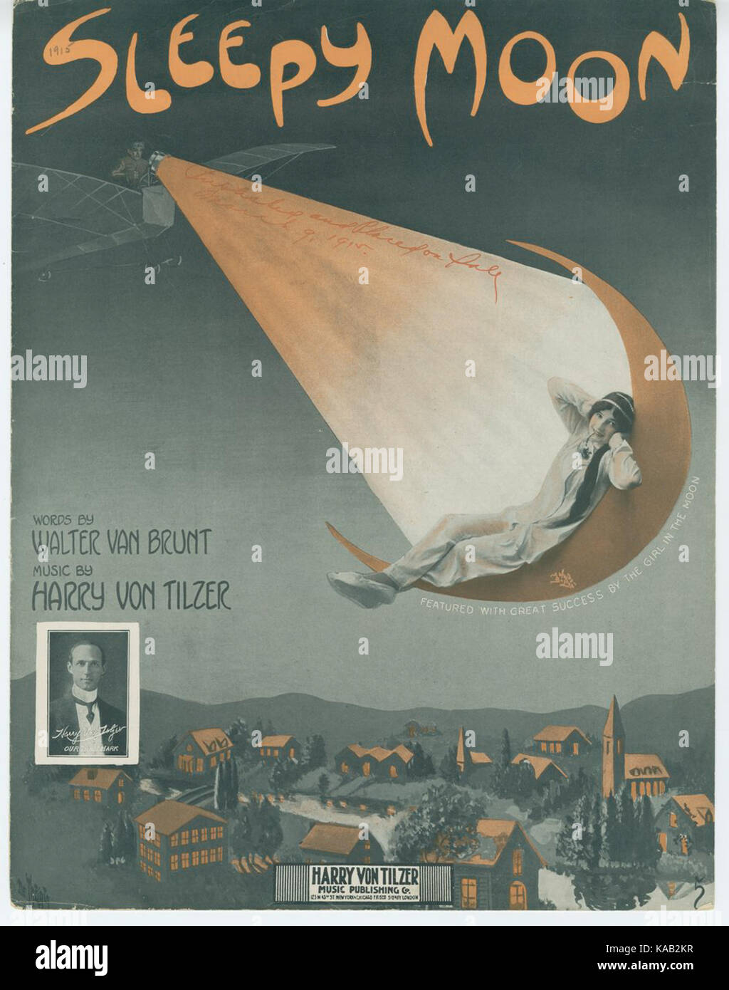 Sleepy moon 1915 Stock Photo - Alamy