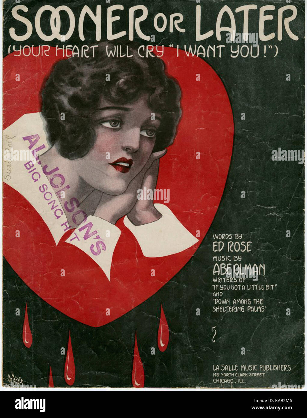 Sooner or later your heart will cry I want you 1915 Stock Photo - Alamy