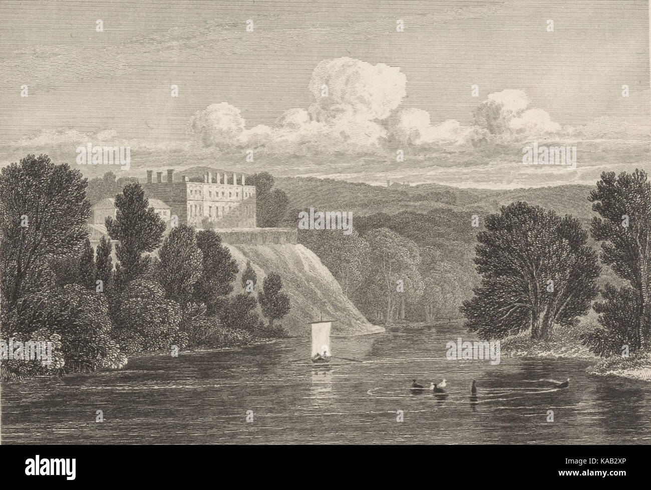 This image from March 1, 1822, showcases Stackpole Court in ...