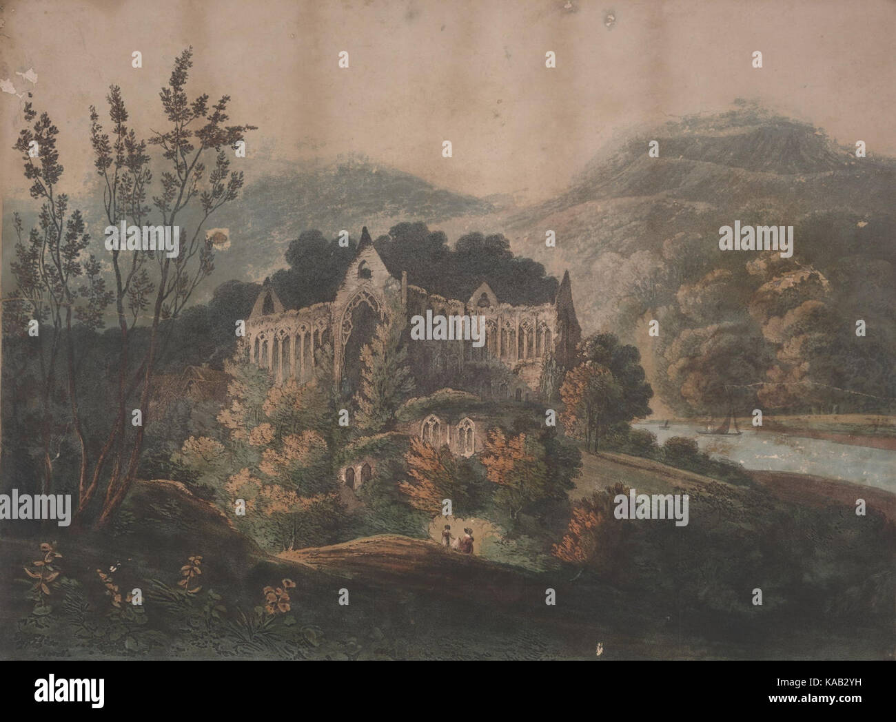 Tintern abbey painting hi-res stock photography and images - Alamy