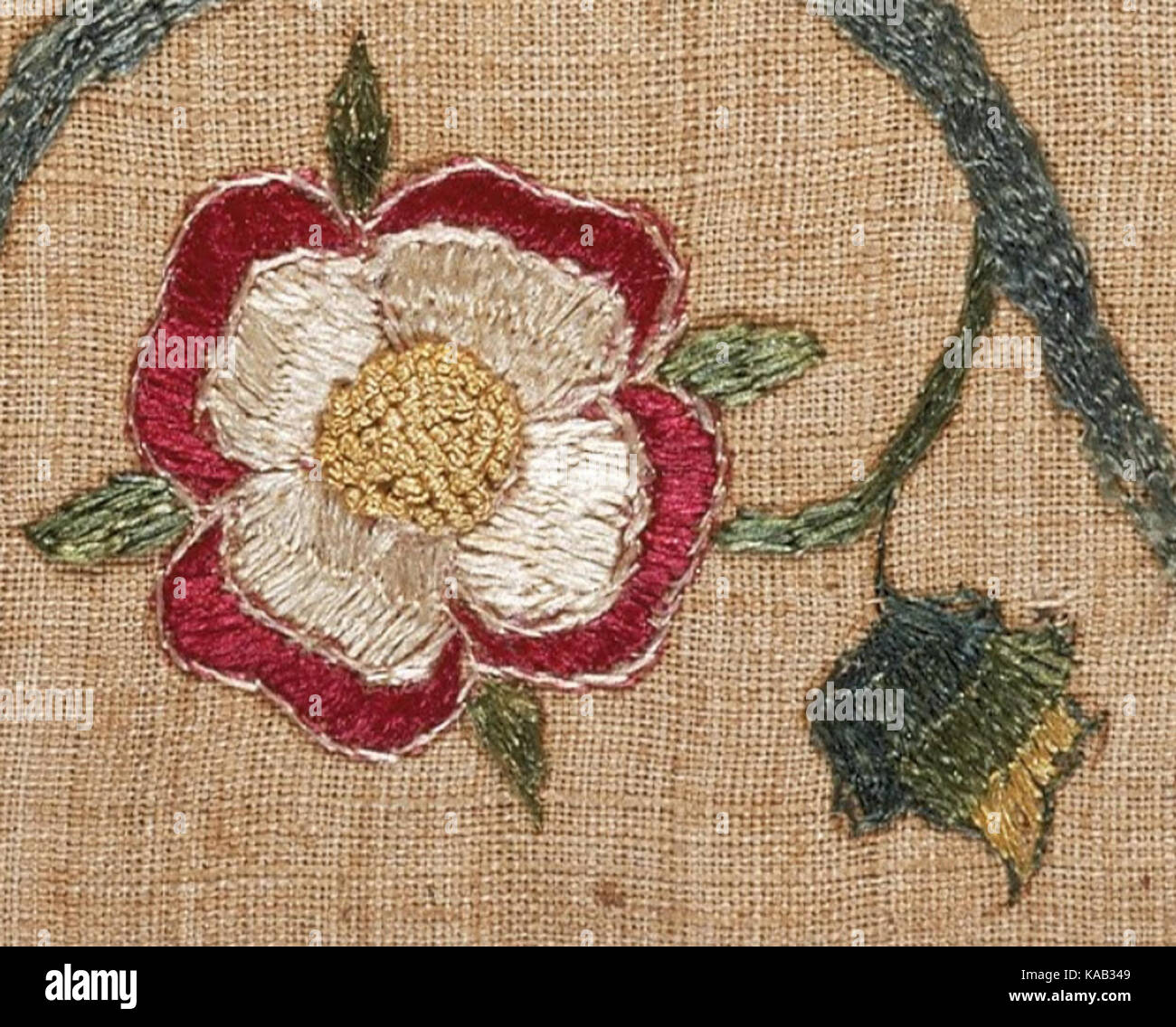 Sally Jackson Sampler (detail french knot Stock Photo - Alamy