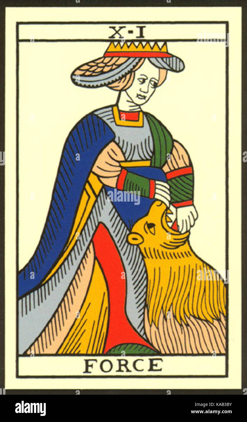 Tarot de Marseille Jean Noblet Trump 11 Stock Photo - Alamy