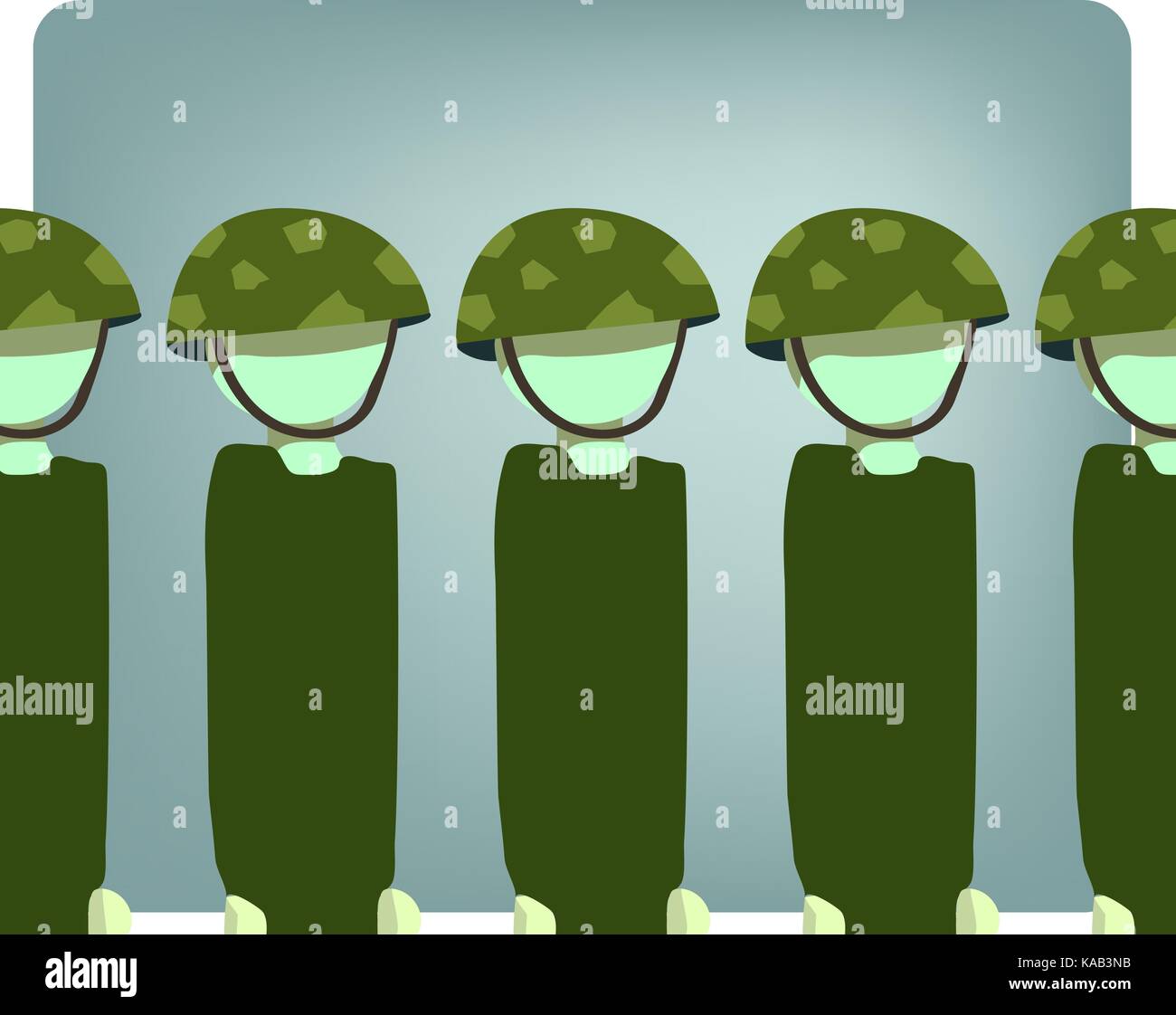 soldier stands still silhouette. Vector illustration EPS8 Stock Vector ...