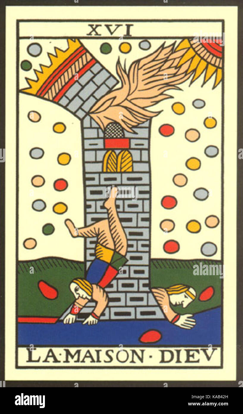 Tarot de Marseille Jean Noblet Trump 16 Stock Photo - Alamy