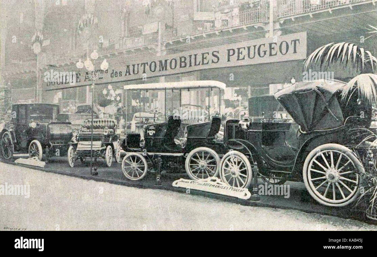 Stand Peugeot au Salon de l'Automobile de Paris, janvier 1901 (Grand ...