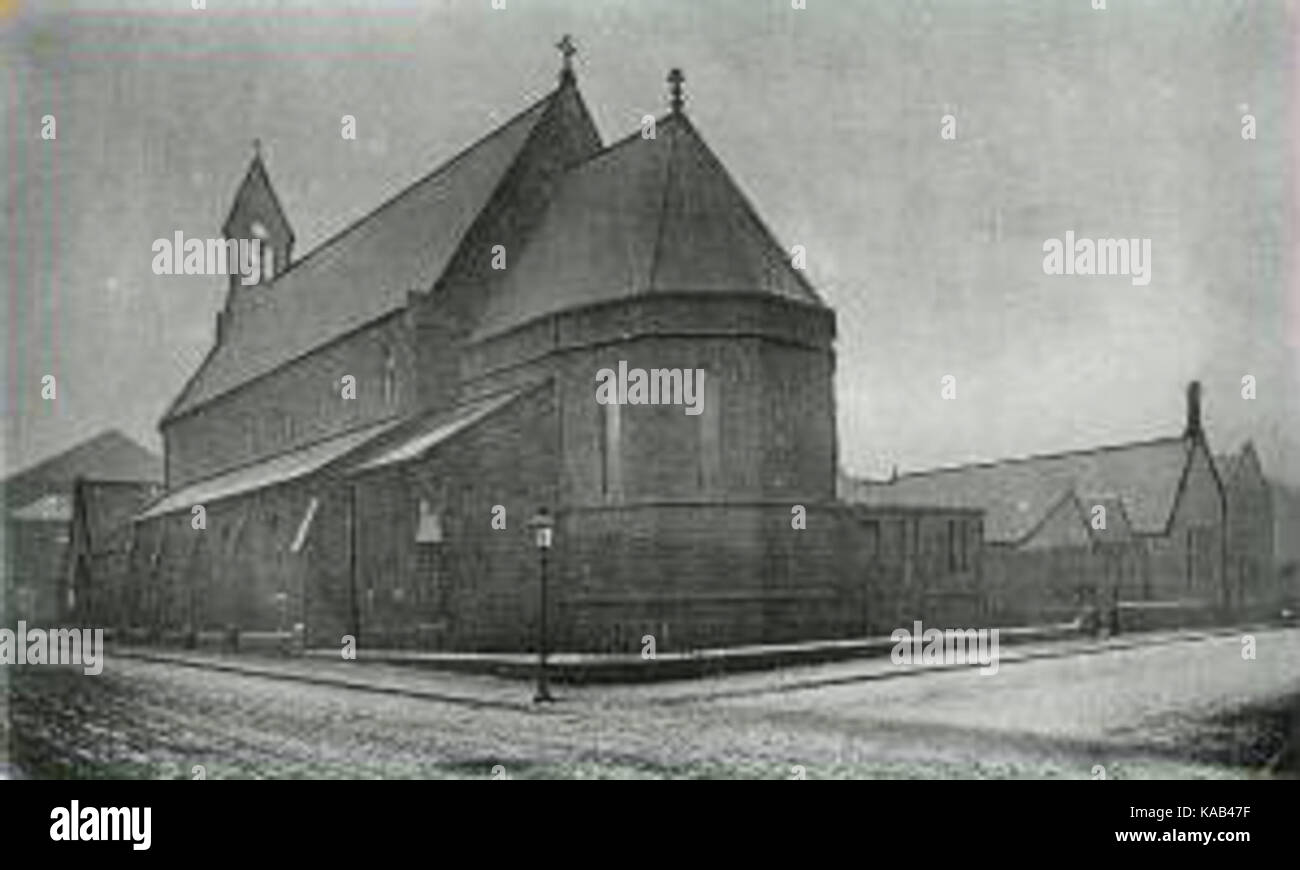 Postcard photo of St. Silas Hunslet, depicting a historic scene with ...