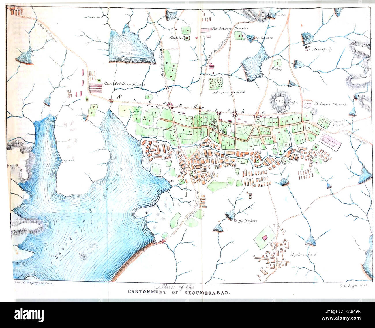 Secunderabad map hi-res stock photography and images - Alamy