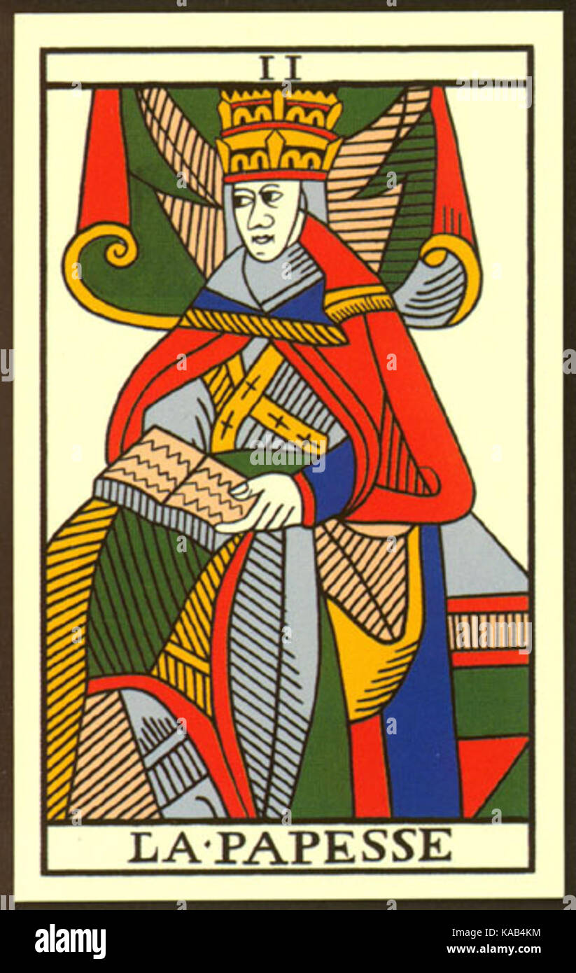 Tarot de Marseille Jean Noblet Trump 02 Stock Photo - Alamy