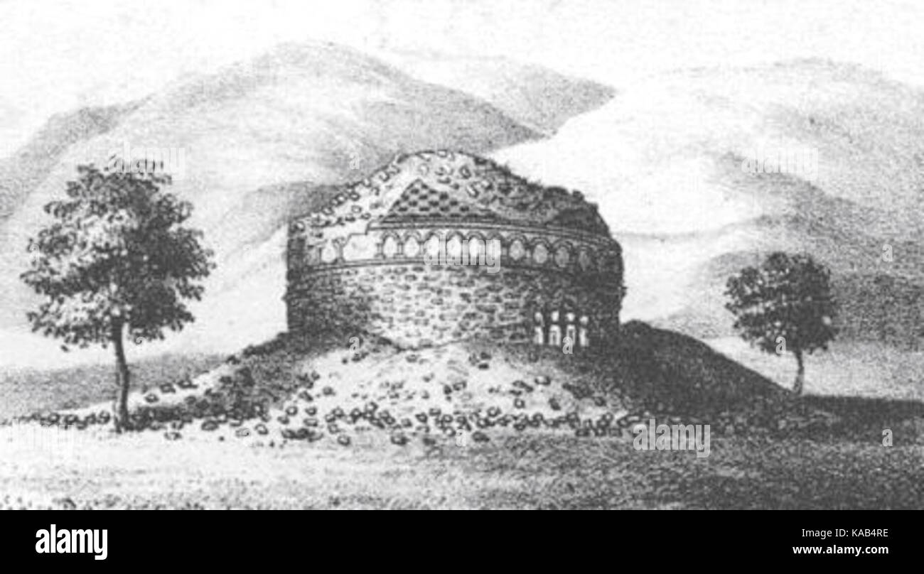 Stupa 2 Bimaran Charles Masson Stock Photo - Alamy