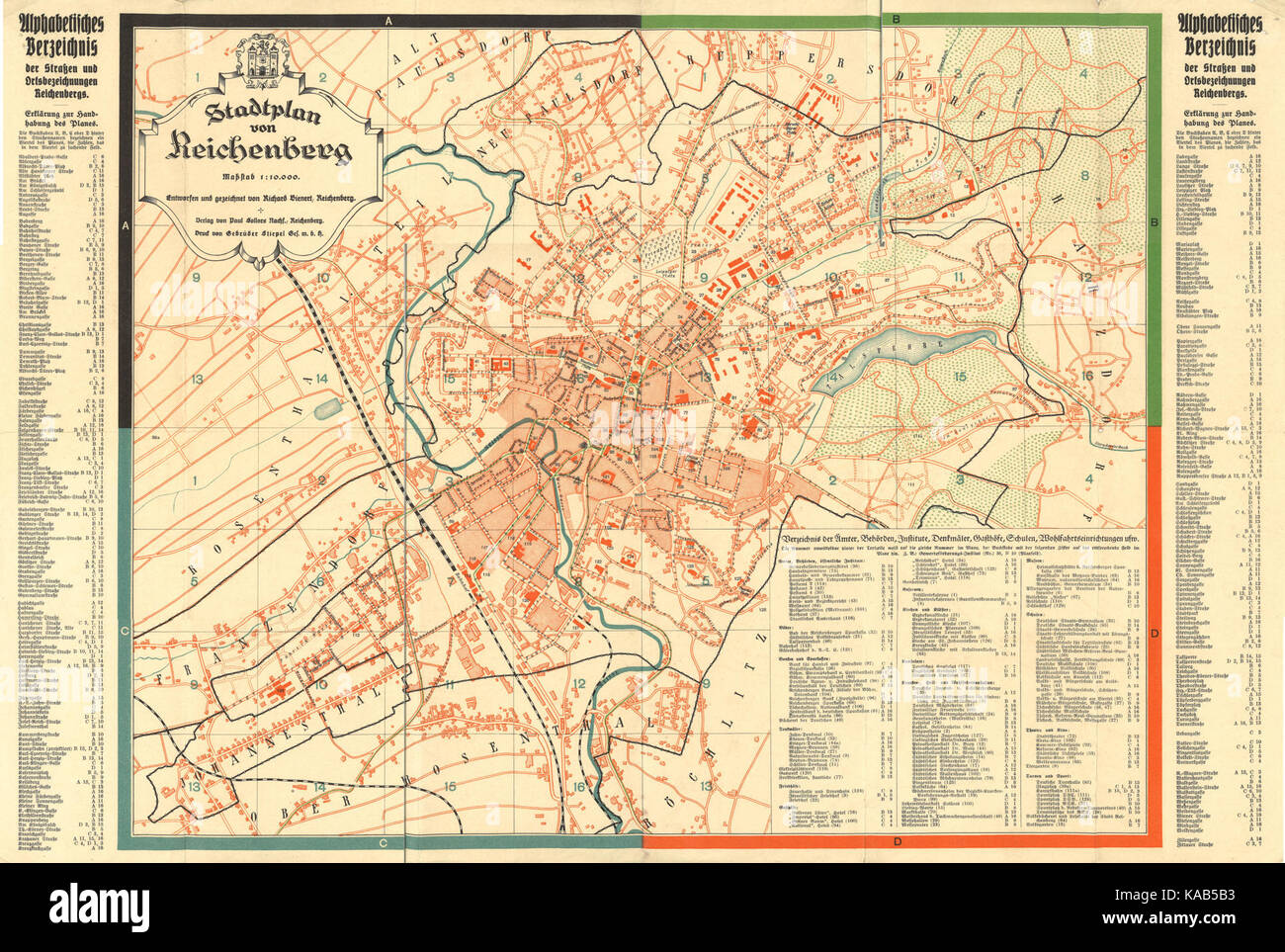 Map of liberec hi-res stock photography and images - Alamy