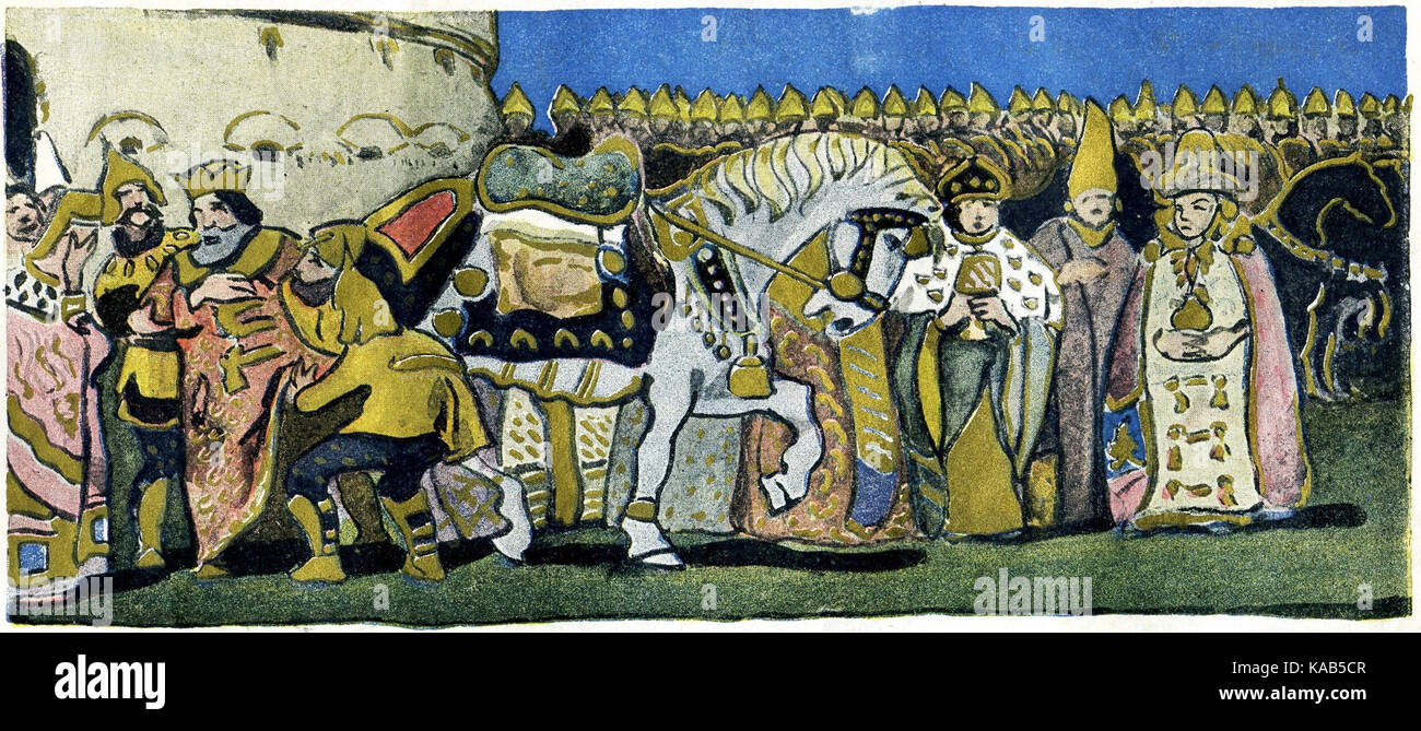 Tale of tsar Saltan (Malyutin) 04 Stock Photo - Alamy