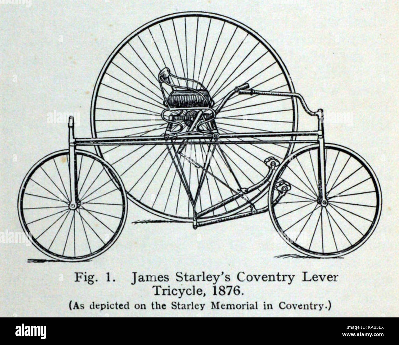 Starley Coventry Lever Tricycle 1876 Stock Photo - Alamy