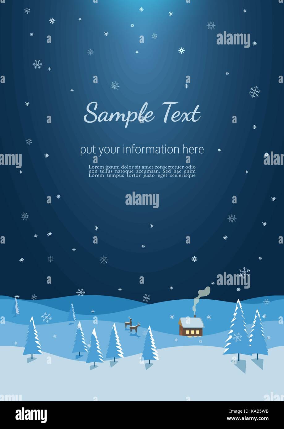 New Year Winter Season Holidays poster Stock Vector Image & Art - Alamy