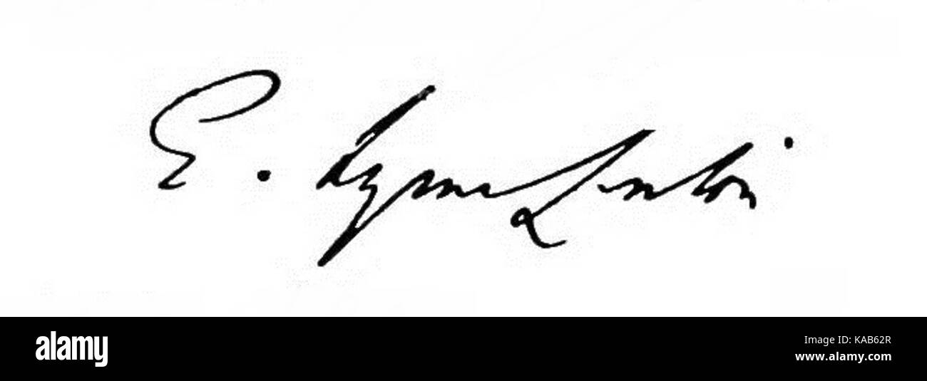 Signature of Eliza Lynn Linton Stock Photo - Alamy