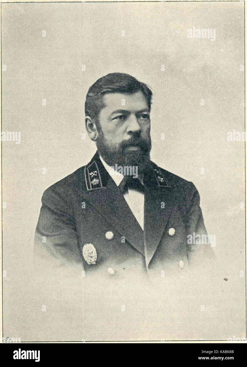 S.c. Pushechnicov A.N. Railway Engineer Russian Empire 1900 Stock Photo ...