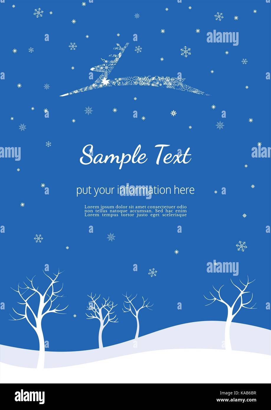 New Year Winter Season Holidays poster Stock Vector Image & Art - Alamy