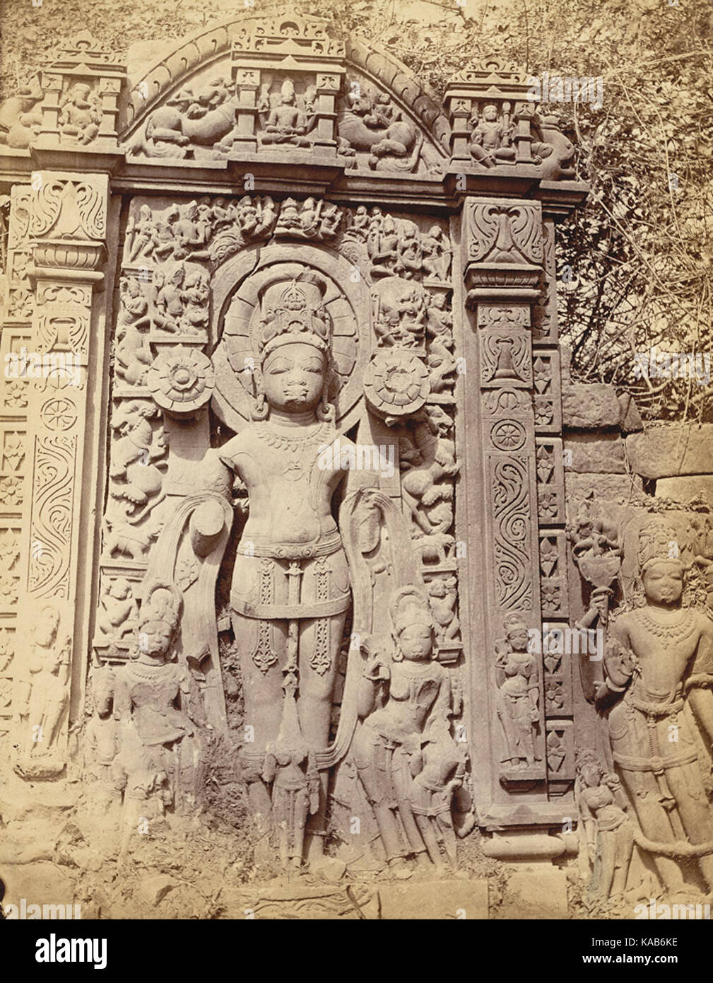 Sculpture of Aditya, the Sun god, of Gupta period, from Garhwa ...