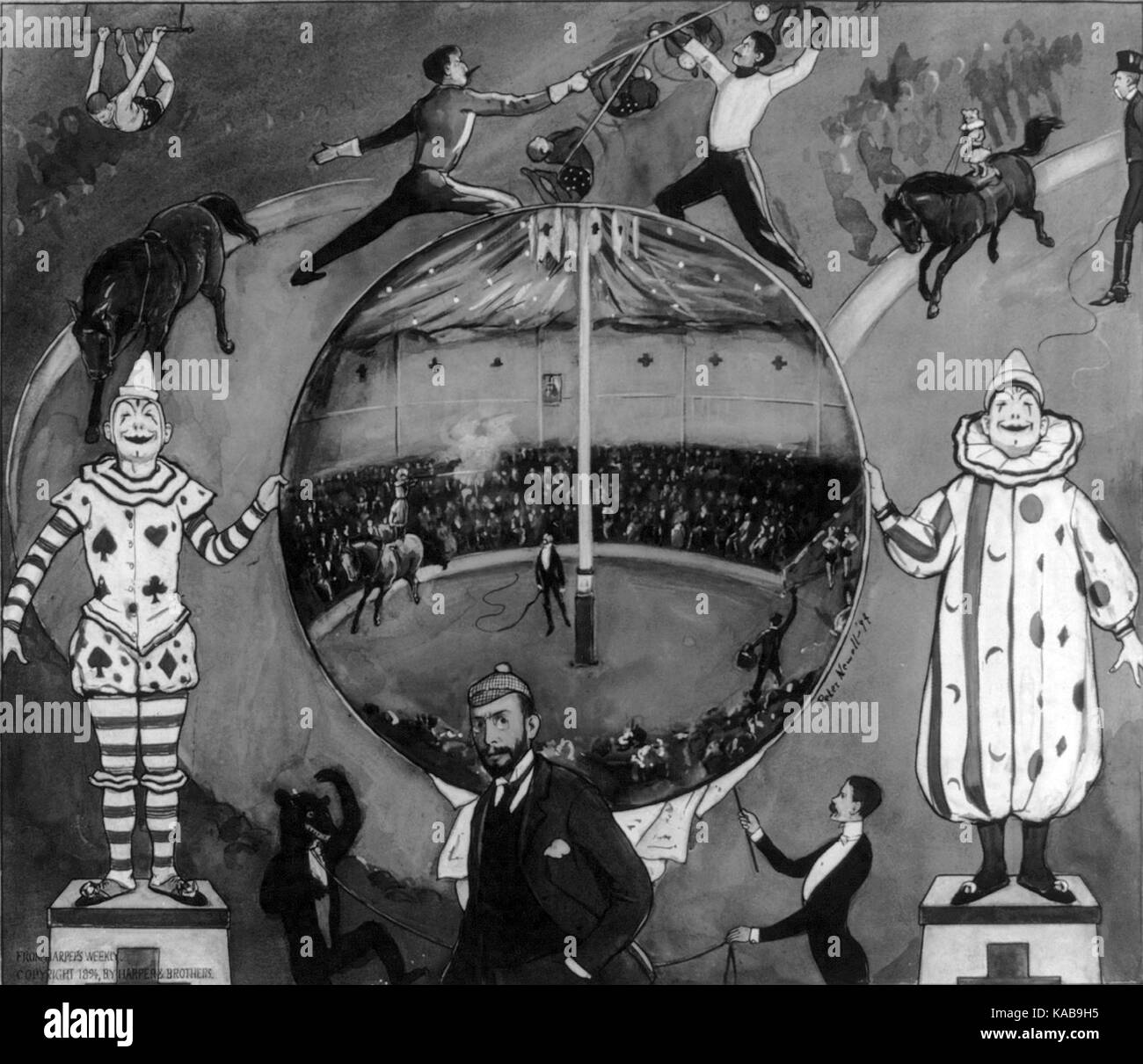 'The Amateur Circus at Nutley' by Peter Newall depicts a lively ...