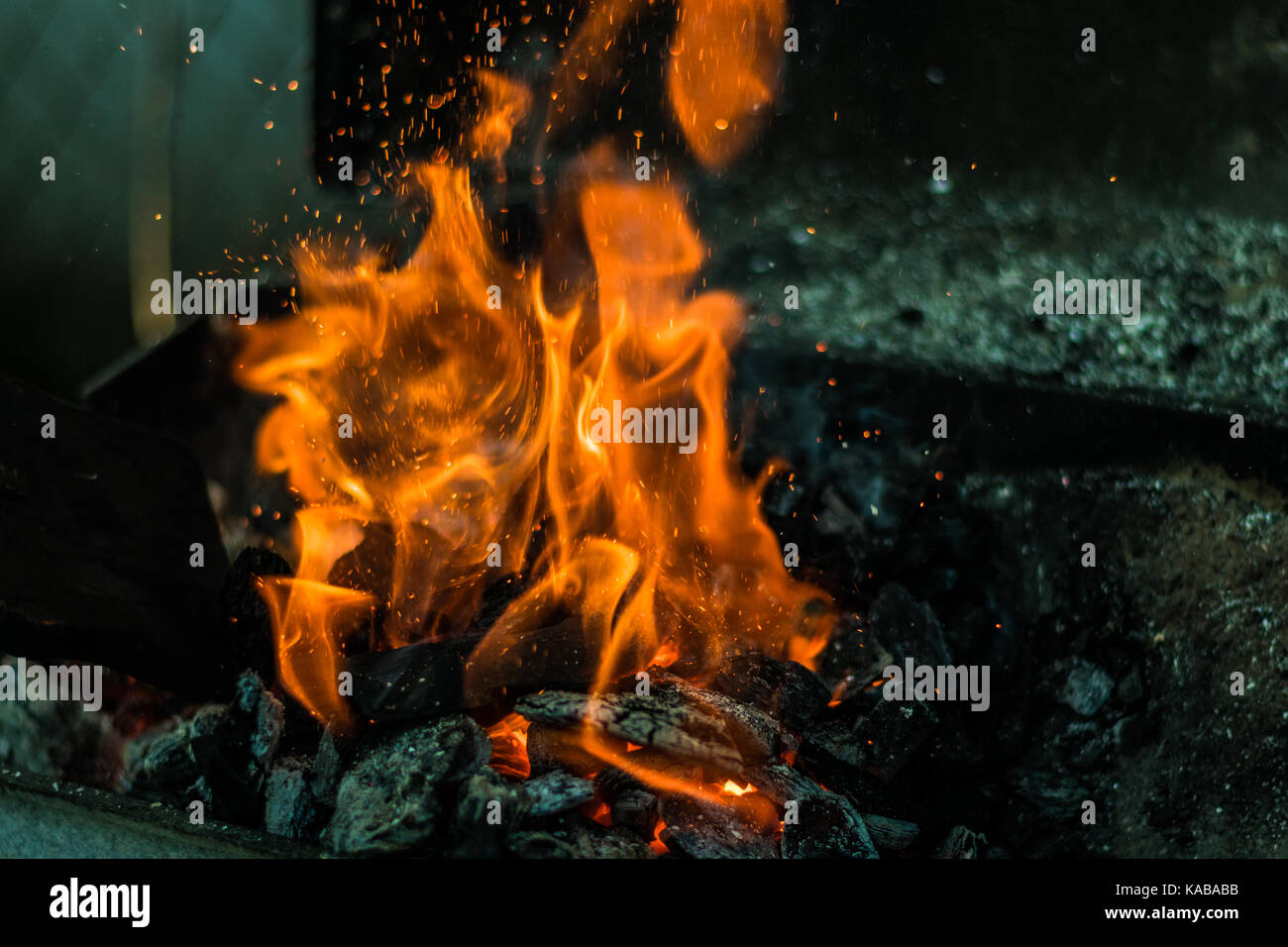 a close up of fire Stock Photo - Alamy