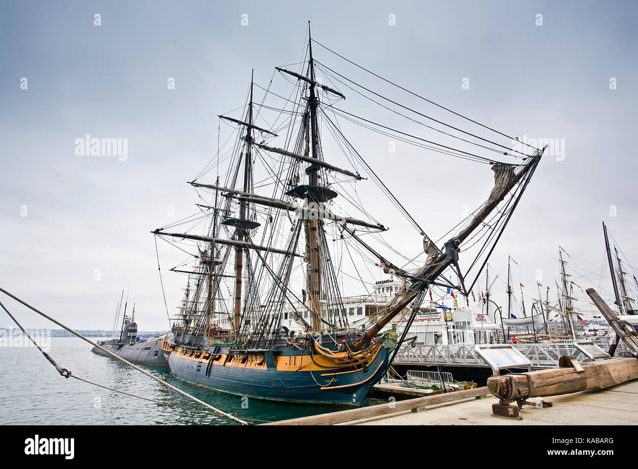 Hms Surprise Replica Ship Maritime High Resolution Stock Photography ...