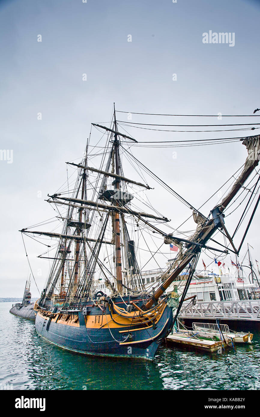 Wide angle photo of Tall ship HMS Surprise at the Festival of Sail in ...