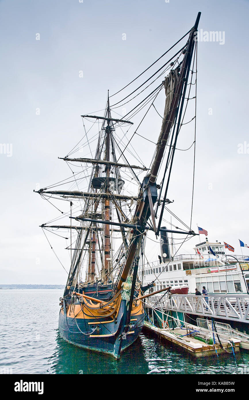 Wide angle photo of Tall ship HMS Surprise at the Festival of Sail in ...