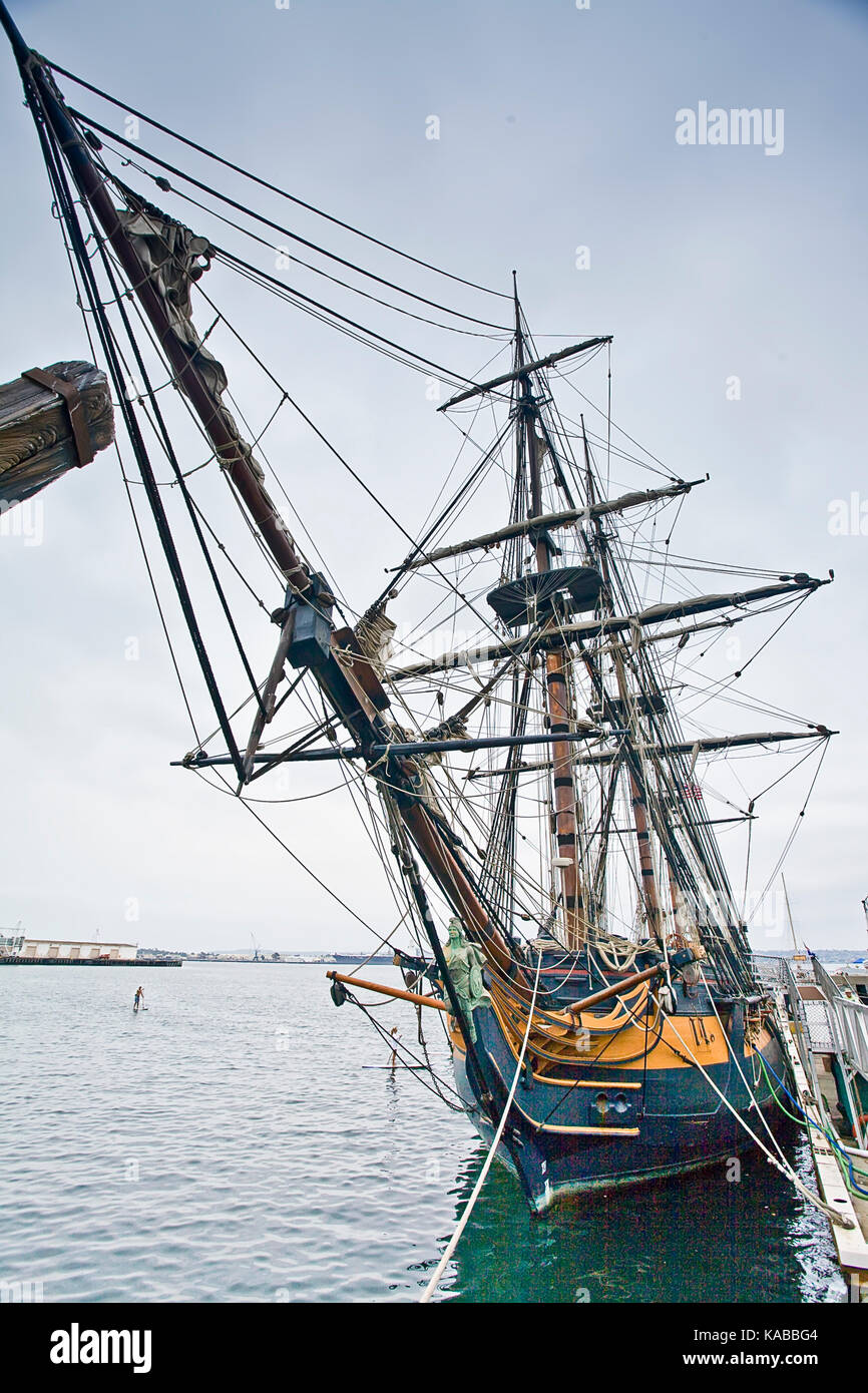 Wide angle photo of Tall ship HMS Surprise at the Festival of Sail in ...