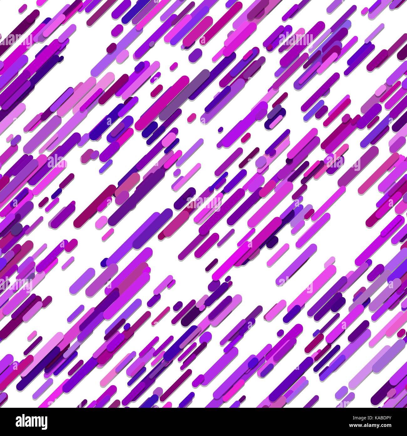 Color random diagonal rounded stripe pattern background - vector graphic design from purple ...
