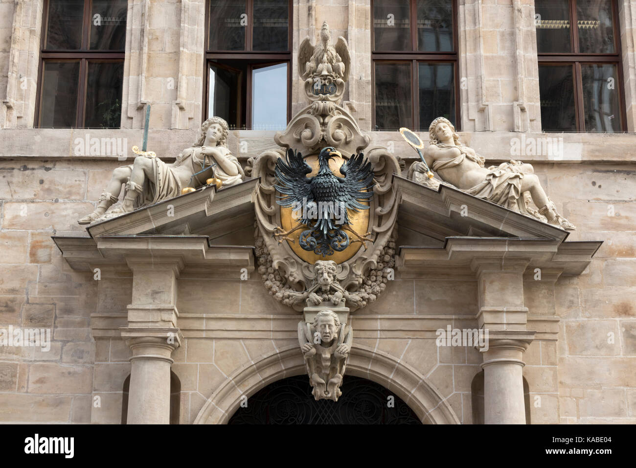 detail of doorway, Altes Rathaus, Nuremberg, Germany Stock Photo - Alamy