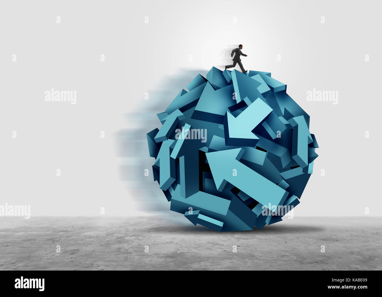 Business directing leadership as a businessman managing a group of ...