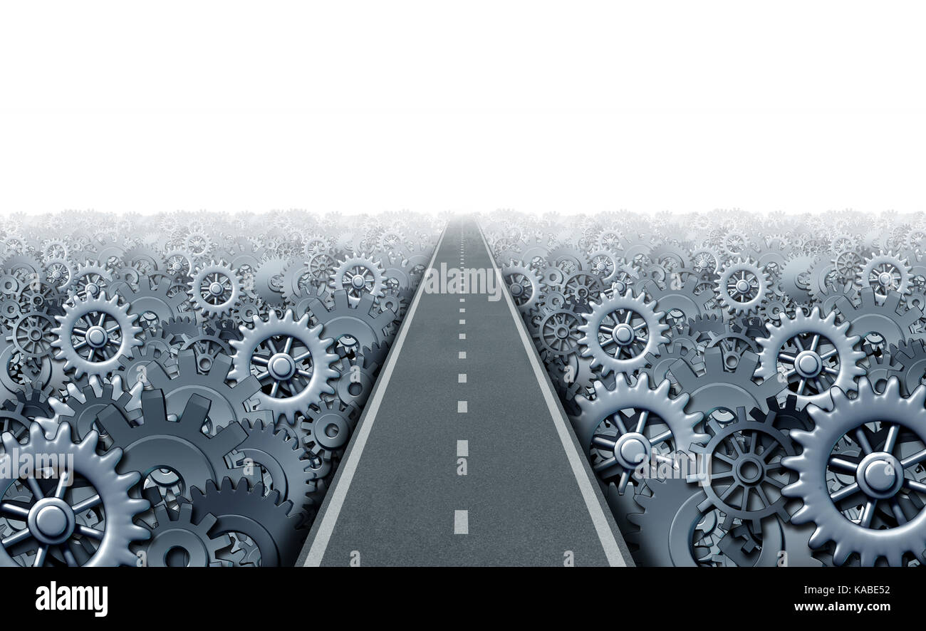 Business opportunity way concept and industry success symbol as a ...