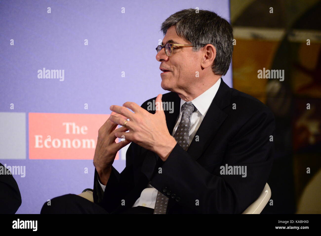 Athens, Greece. 25th Sep, 2017. Jack Lew, Former US treasury secretary ...