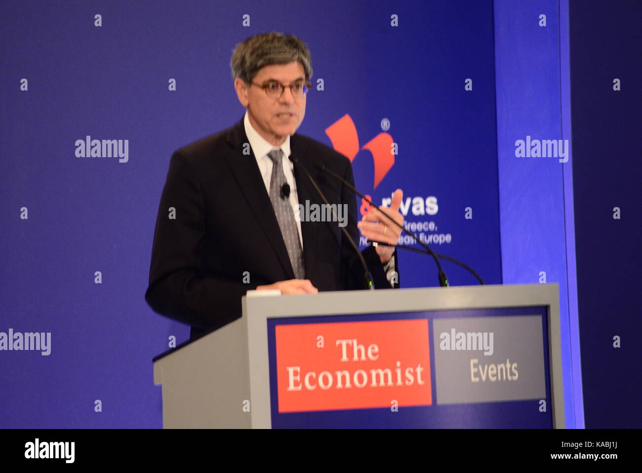 Athens, Greece. 25th Sep, 2017. Jack Lew, Former US treasury secretary ...